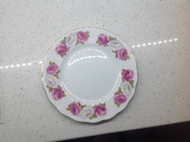VINTAGE QUEEN ANNE Princess Roses Bone China 8.1/4