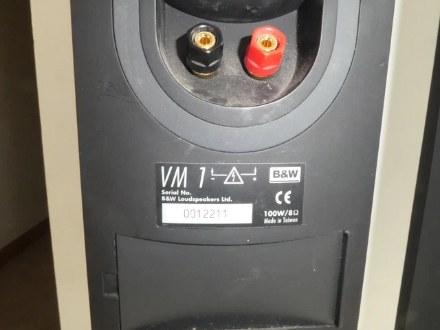 2 X BOWERS & Wilkins B&W VM1 100W Speakers - with stands £75.00 ...