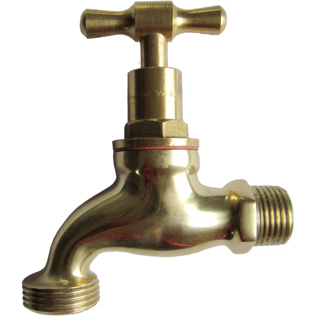 KINETIC GARDEN TAP Polished Brass, Approval Watermark Outdoor Use ...