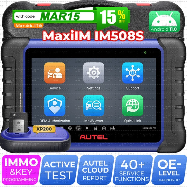 AUTEL MAXIIM IM508S Newest Version IMMO Key Fob Programming Tool ...