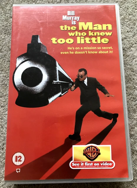 THE MAN WHO Knew Too Little VHS PAL format rare 1997 Bill Murray film £ ...