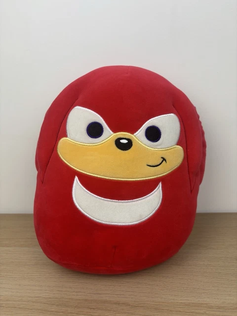 KNUCKLES SQUISHMALLOW SONIC the Hedgehog 10" Plush Soft Toy Red Good ...