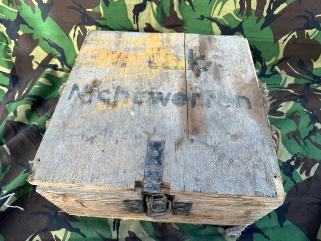 ORIGINAL WW2 GERMAN Army Wooden Ammo Box - 88mm Fuse Heads x25 £65.00 ...