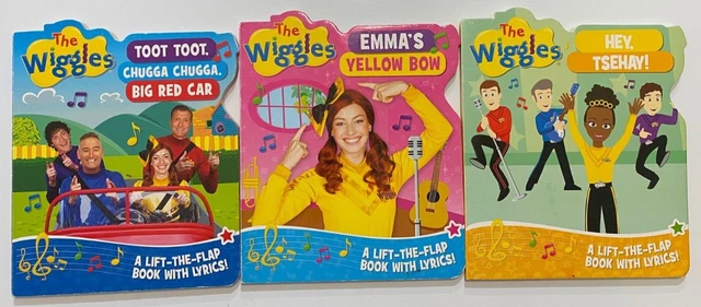 THE WIGGLES BIG Red Car Emma's Yellow Bow Hey Tsehay Flap Board Books ...