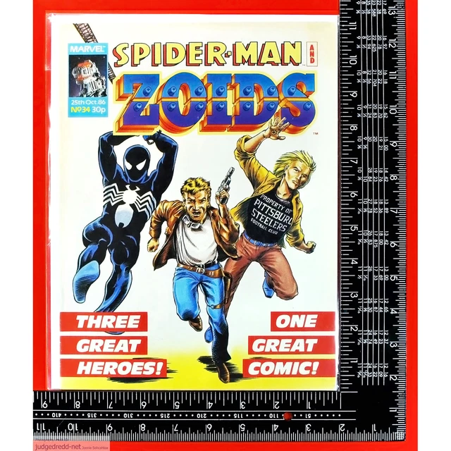 COMIC BAGS ONLY fits Spider-man and ZOIDS Marvel UK Size0 for # 1 Up x ...