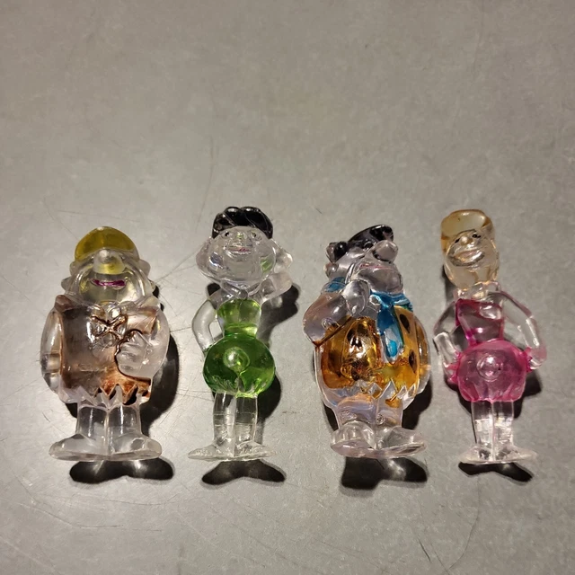 Vintage 1976 Hanna Barbera Fred Wilma Barney Betty Flintstones Lucite