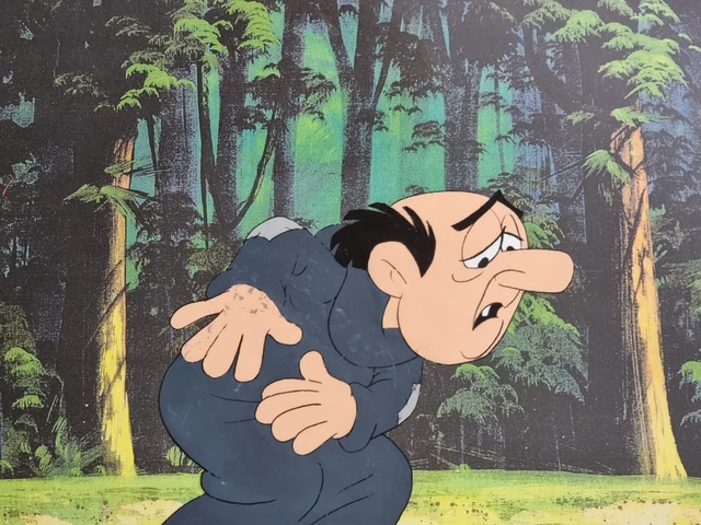 HANNA BARBERA GARGAMEL Original 1980s TV SMURFS Animation Art ...