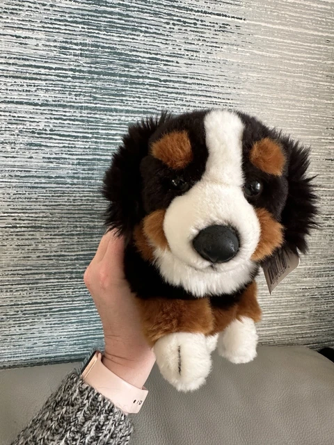 ANIMAL ALLEY BERNESE puppy dog soft toy Toys R Us tagged black tan ...