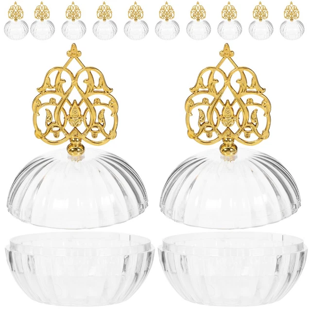 12PCS CANDY STORAGE Box transparente ...