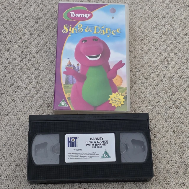 BARNEY SING AND DANCE VHS VIDEO 2002 - Contains 27 Classic Barney Songs ...