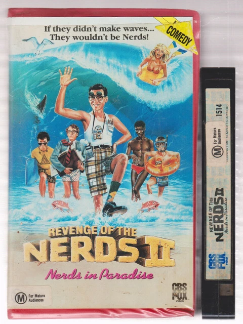 RARE VHS VIDEO Tape REVENGE OF THE NERDS 2 Big Box Ex-Rental Clamshell ...