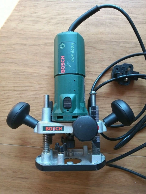 BOSCH POF500A PLUNGE Router & NuTool Bit Set & Accessories £52.99 ...