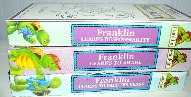 FRANKLIN THE TURTLE VHS LOT 3 Tapes 3 Stories on Each 35 mins. VGC EUR ...