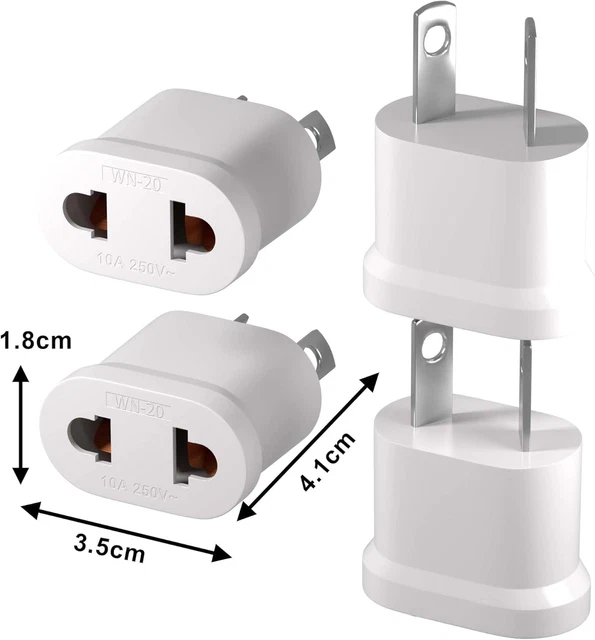 6 PCS US/UK/EU Asia Universal to AU Australia AC Power Adapter Plug ...