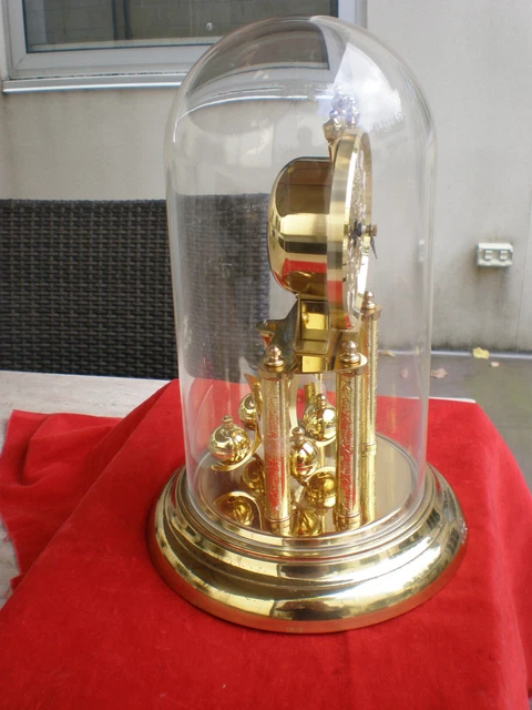 VINTAGE SCHATZ QUARTZ Anniversary Plastic Dome Desk Mantle Clock.Made ...