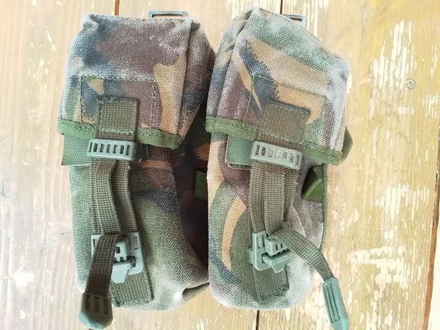 BRITISH ARMY PLCE Universal Ammunition / Double Magazine Pouch DPM ...