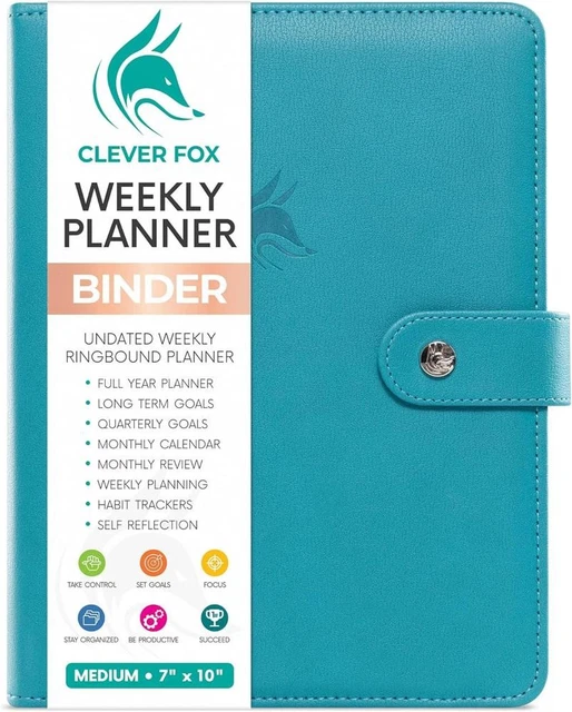 WEEKLY PLANNER BINDER Goal Setting Planner for Time Management & Weekly ...