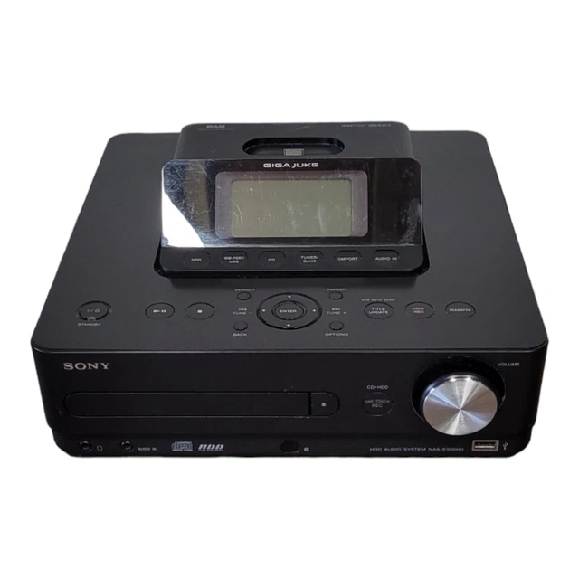 SONY GIGA JUKE NAS-E300HD Hi-Fi System CD Player / Ripper Jukebox 80GB ...