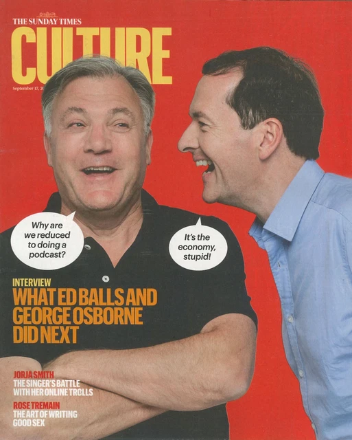 SUNDAY TIMES CULTURE Revue, Jorja Smith, Rose Tremain, George O 17.9.23 ...