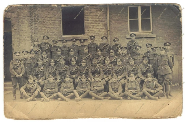 WW1 PHOTO MIDDLESEX Regiment soldiers, prob Pioneer Battalion Transport ...