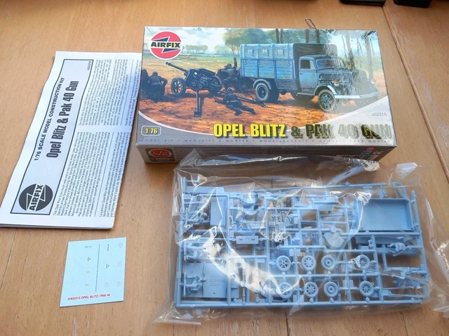 AIRFIX #02315 1/76 Opel Blitz & Pak 40 Gun 5 Figuren Kompletter Bausatz ...