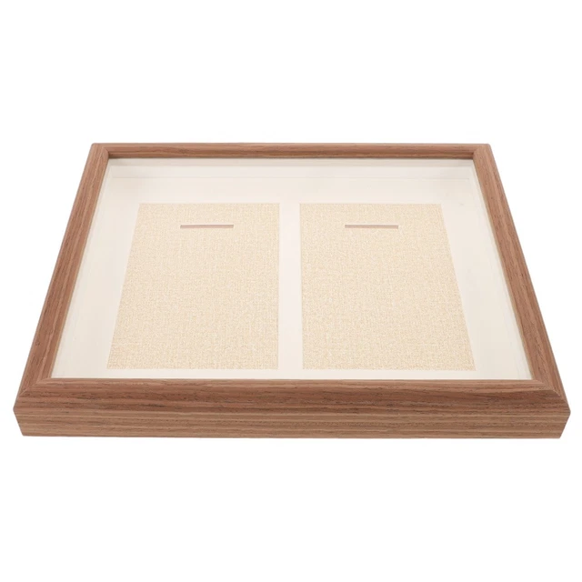 MEDAL DISPLAY SHADOW Box: Wooden Badge Display Storage Case Stand Frame ...