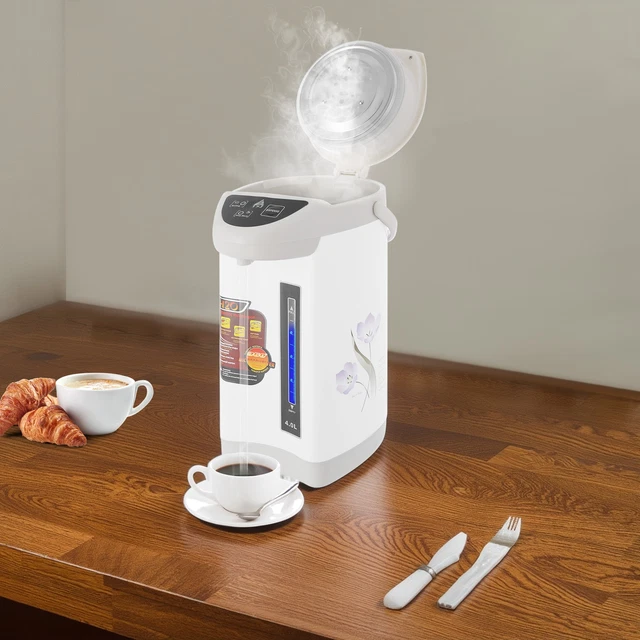 750W STAINLESS STEEL Electric Kettle, 4L Fast Boiling with 3-Way ...