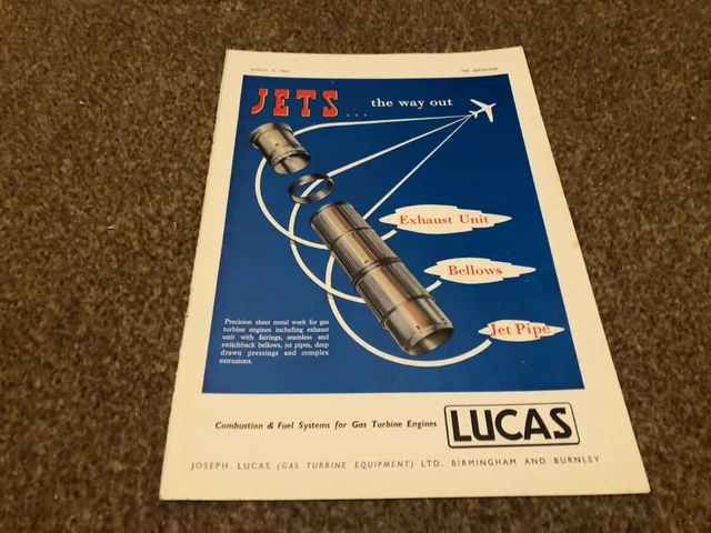 FRAMED ADVERT 11X8 Joseph Lucas Gas Turbine Equipment - Exhaust Unit ...