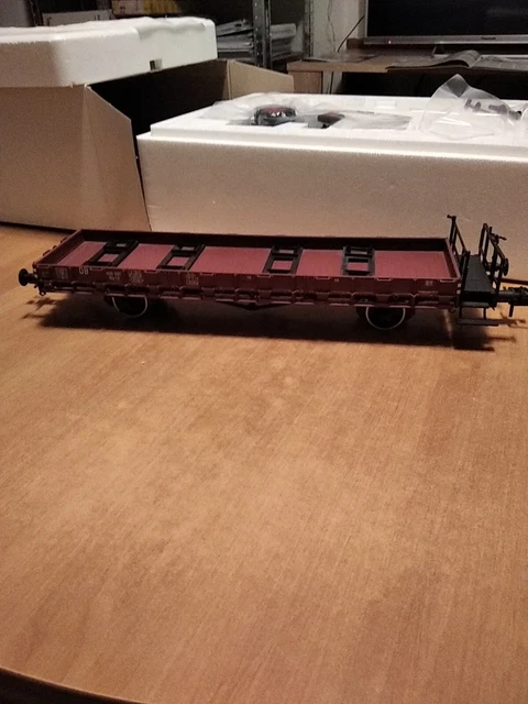 MÄRKLIN SPUR 1 Güterwagen Flachwagen mit Ladung 58494/ 1:32 EUR 109,00 - PicClick DE