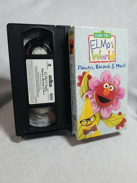 SESAME STREET ELMO’S World Flowers Bananas More! VHS EUR 9,38 - PicClick FR