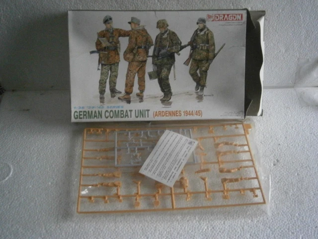 MAQUETTE FIGURINE GERMAN COMBAT UNIT (Ardennes 1944/45) DRAGON 6002 1/ ...