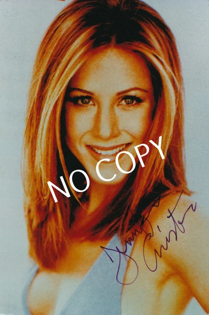 100% ORIGINAL AUTOGRAMM Autograph Karte handsigniert Jennifer Aniston ...