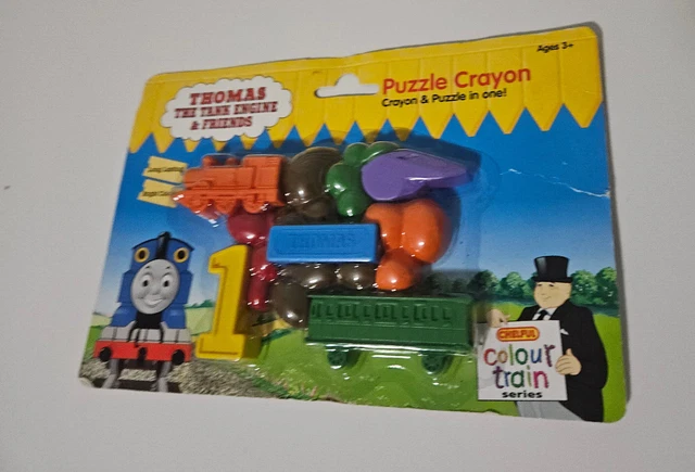 RARE VINTAGE 1998 Thomas The Tank Engine & Friends Puzzle Crayon In One ...