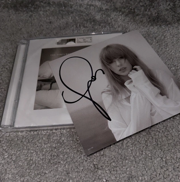 TAYLOR SWIFT - TTPD CD & Signed Photo Insert Tortured Poets HAND SIGNED ...