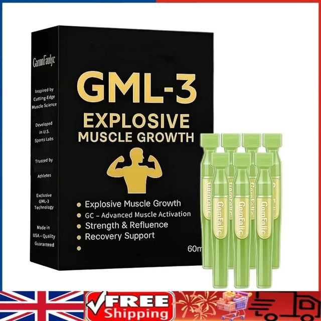 7PC GML-3 SIX-IN-ONE Muscle GrowthSolution-Build Muscle Workout ...