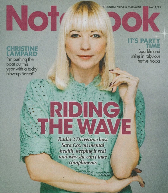 MAGAZINE NOTEBOOK SUNDAY Mirror : Sara Cox, Christine Lampard, Mode, 26 ...