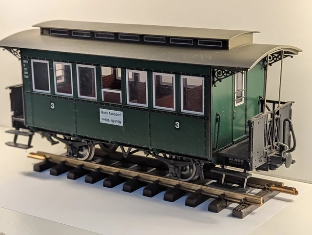 LGB 3020 G Scale DEV Passenger Coach - Rusty Wheels £65.00 - PicClick UK