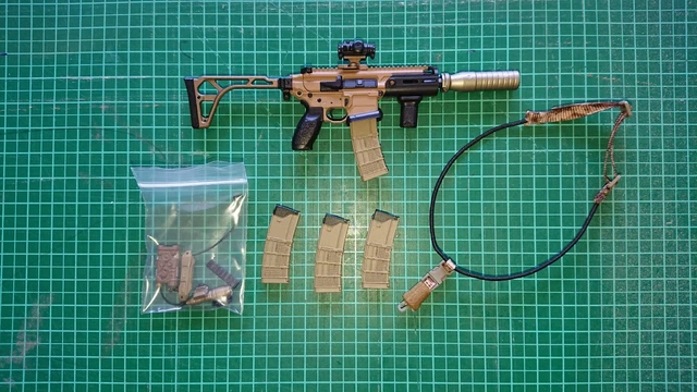 1/6 GUN RIFLE gewehr sig mcx rattler tan hk416 devgru cag damtoys easy ...