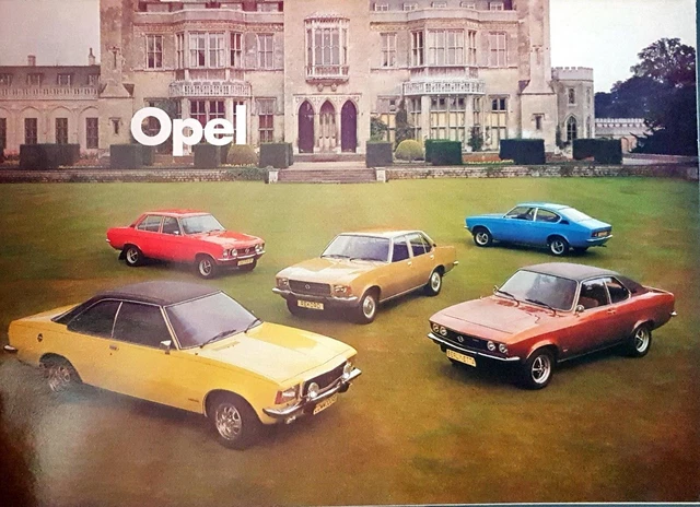 OPEL KADETT - Manta - Ascona - Rekord - Commodore Prospekt 1974 EUR 8 ...