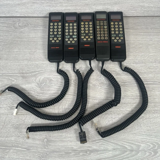 5 X RACAL-VODAC Vodafone Handset Phones Vintage Joblot Untested Spares ...