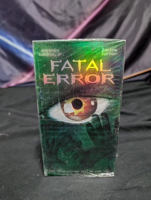 FATAL ERROR VHS 2002 Antonio Sabato Jr. Janine Turner Thriller Tech ...