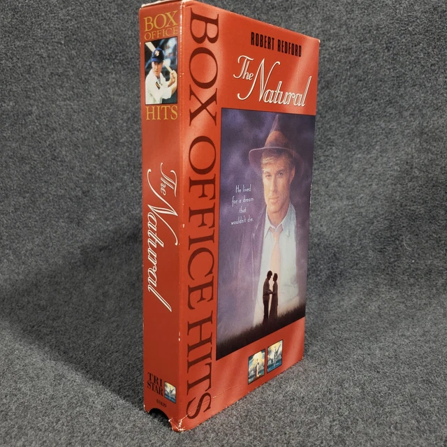 THE NATURAL VHS Video Tape 1984 Robert Redford Duvall Glenn Close Kim ...
