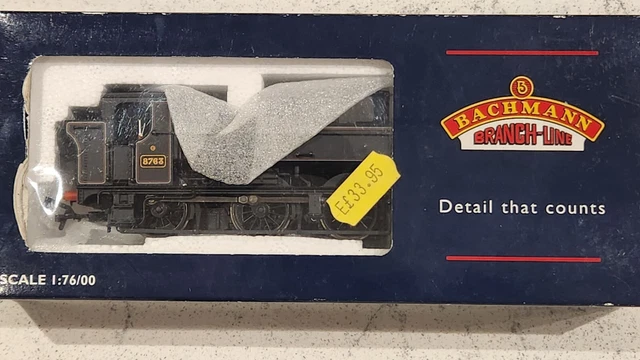 BACHMANN 32-201, EX GWR 8750 Pannier Tank 8763 In BR Lined Black £70.00 ...