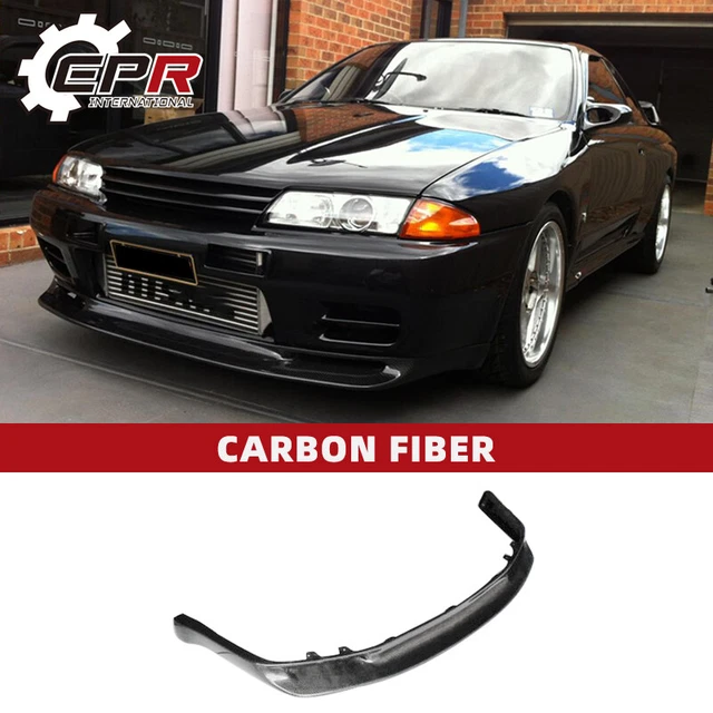 FOR NISSAN SKYLINE R32 GTR JUN Style Carbon Front Lip kit(GTR front ...