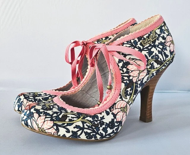 RARE RUBY SHOO Willow in Navy/Coral Size 5/38 EXCELLENT CONDITION ...