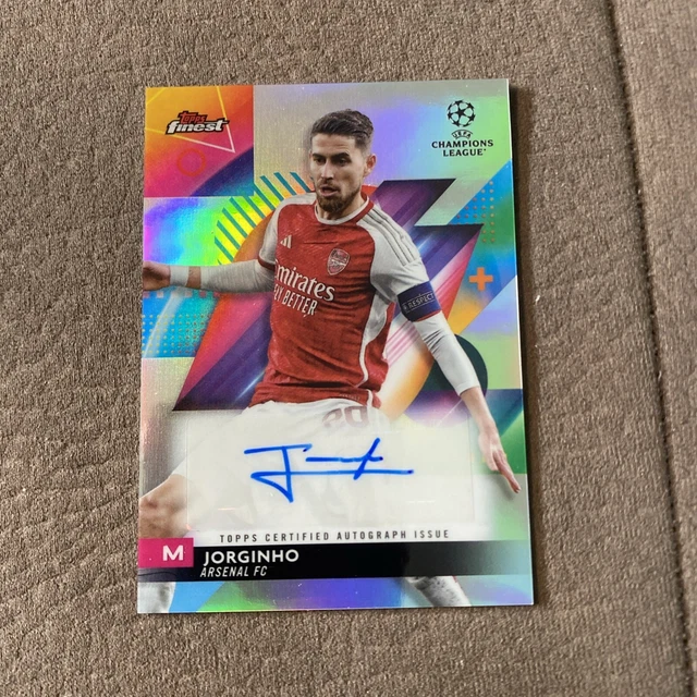 TOPPS UEFA UCC Finest 2023 2024 Arsenal Auto Autograph Jorginho EUR 19 ...