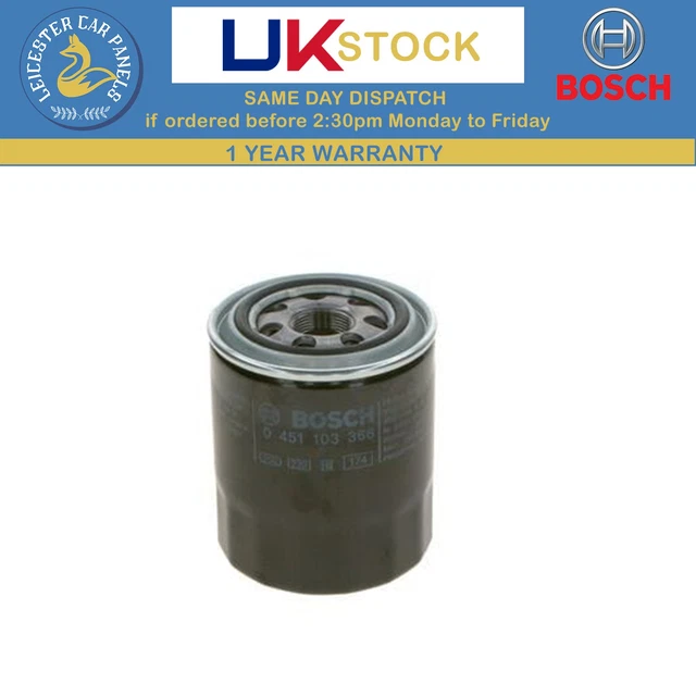 BOSCH OIL FILTER For Hyundai H100 1998-2024 2.5 2.6 0451103366 £17.47 ...
