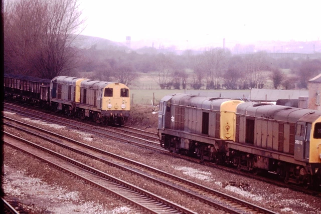 1980S BRITISH RAIL BR Diesel Loco 20010 Toton Crewe Railway Slide 1912 ...