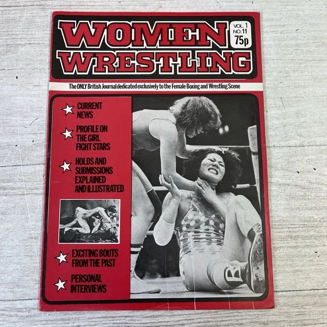 1970'S BRITISH WOMEN Wrestling Boxing Magazine Volume 1 No 11 Very Rare ...
