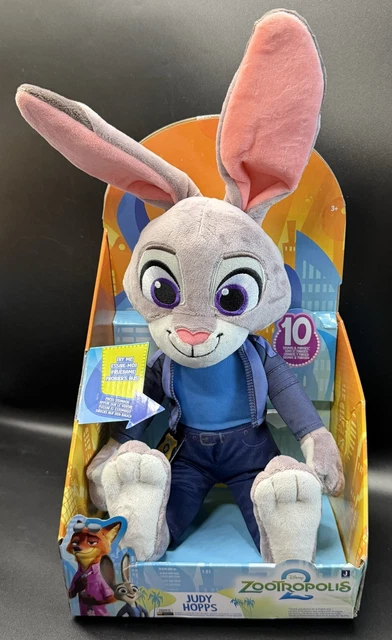 DISNEY'S ZOOTROPOLIS 2 14" Feature Plush Judy Hopps w Sounds and ...